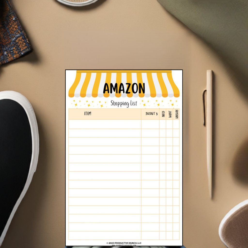 Amazon Shopping List Pad: Optimize Your Amazon Experience – Productive ...