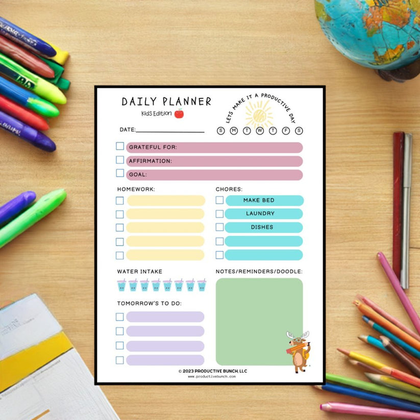 Daily Planner Pad Kids Edition: Ignite Creativity and Organization Fun ...