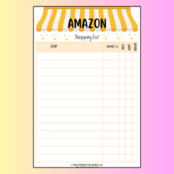 Amazon Shopping List Pad: Optimize Your Amazon Experience – Productive ...